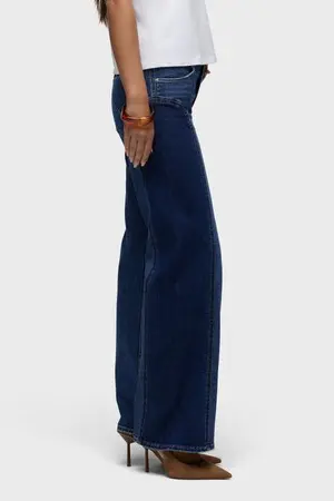 Hudson Jeans Lexi Seamed Wide Leg Jeans