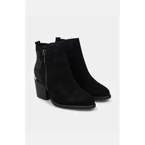 ALMA EN PENA Detail Bootie - Black