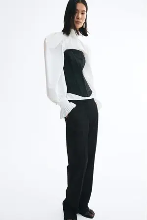 H&M Twill Dress Pants - Black