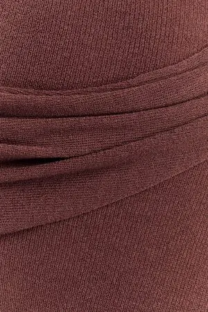 Meshki Alexius One Shoulder Knit Maxi Dress
