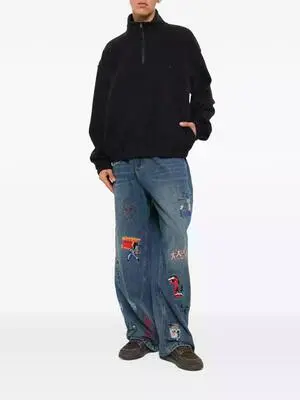 VOWELS Quarter-zip Fleece Jacket