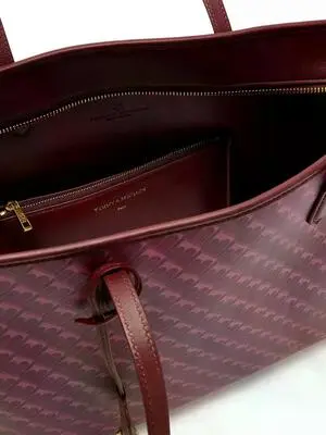 TAMMY & BENJAMIN Gm Monogram-print Tote Bag - Red