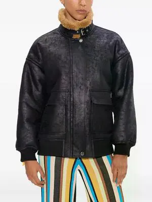 SIMONMILLER Halle Faux-shearling Bomber Jacket