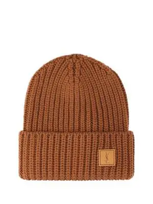 Saint Laurent Wool Hat - Brown