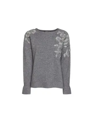 ELENA MIRO` Boat Neck Sweater
