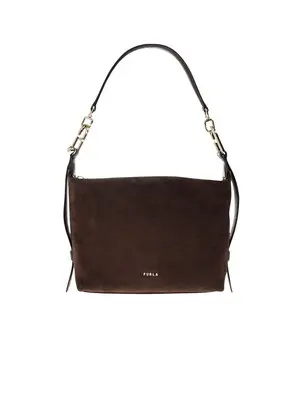 Furla Tonie Mini Hobo - Brown