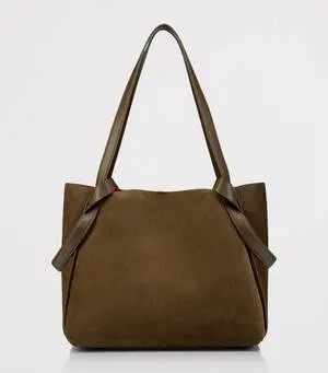 CHRISTIAN LOUBOUTIN Bettina Tote Small Suede Tote Bag