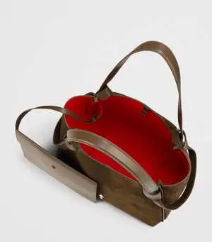 CHRISTIAN LOUBOUTIN Bettina Tote Small Suede Tote Bag