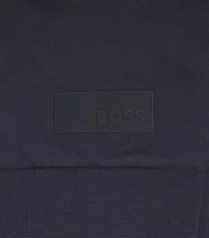 BOSS Cotton-blend High-neck Zip Hoodie