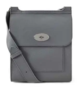 Mulberry Leather Antony Messenger Bag - Grey