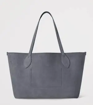 Mulberry Suede Tree Tote Bag