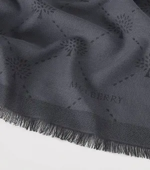 Mulberry Cotton Diamond Tree Square Scarf