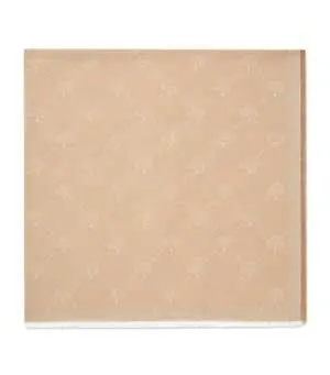 Mulberry Cotton Diamond Tree Square Scarf - Brown