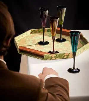 L'Objet Prism Champagne Flutes