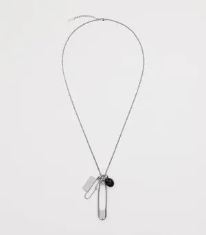 Givenchy Safety Pin Charm Necklace