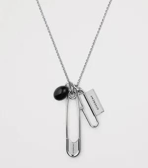 Givenchy Safety Pin Charm Necklace