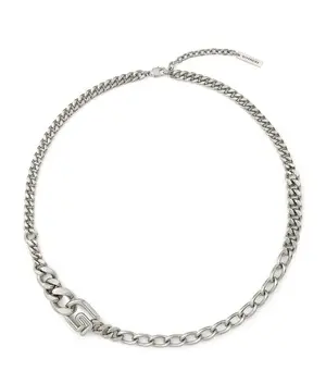 Givenchy G Line Chain Necklace - Silver