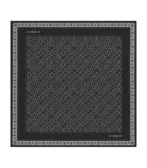 Givenchy Cotton Bandana Square Scarf - Black