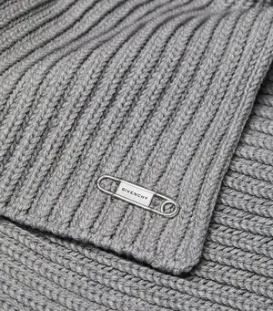 Givenchy Wool Safety Pin Scarf
