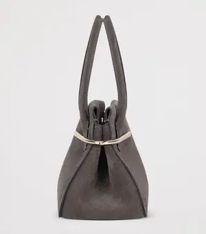 Givenchy Medium Suede Pinch Top-handle Bag