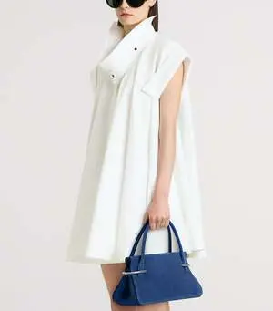 Givenchy Medium Suede Pinch Top-handle Bag