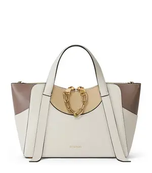 Givenchy Small Leather Snatch Top-handle Bag - Ivory
