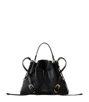 Givenchy Small Leather Voyou Bucket Bag - Black