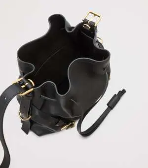 Givenchy Small Leather Voyou Bucket Bag - Black