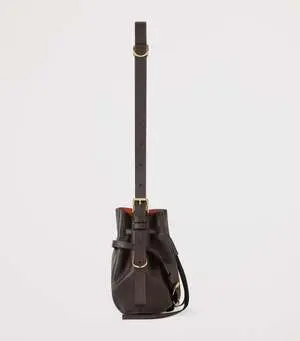 Givenchy Small Leather Voyou Bucket Bag - Brown
