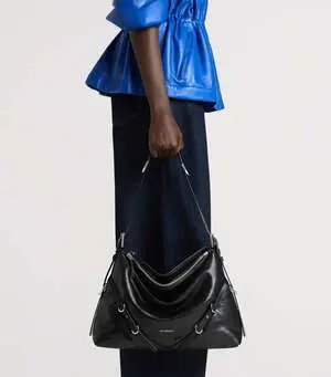 Givenchy Medium Leather Voyou Bomber Top-handle Bag