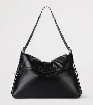 Givenchy Medium Leather Voyou Bomber Top-handle Bag