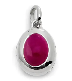 Monica Vinader Sterling Silver And Quartz July Birthstone Locket