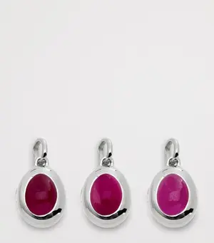 Monica Vinader Sterling Silver And Quartz July Birthstone Locket