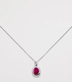 Monica Vinader Sterling Silver And Quartz July Birthstone Locket