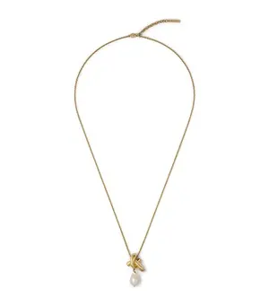 Givenchy Chain Link Pearl Necklace - White