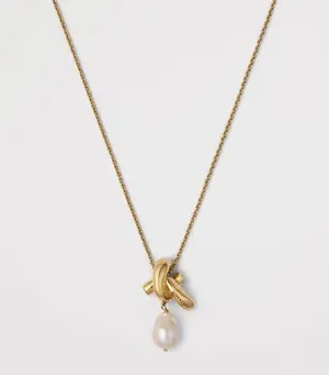 Givenchy Chain Link Pearl Necklace