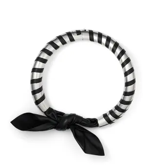 Givenchy Chain Bow Torque Necklace - Black