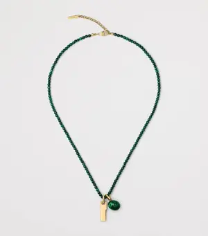 Givenchy Malachite Tape Necklace