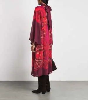 La DoubleJ Silk Magnifico Midi Dress