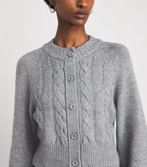 TOCCIN Wool-cashmere Cable-knit Rita Cardigan