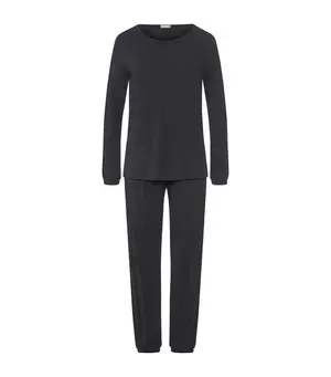 Hanro Cotton Franca Pyjama Set - Grey