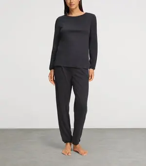 Hanro Cotton Franca Pyjama Set - Grey