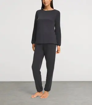 Hanro Cotton Franca Pyjama Set - Grey