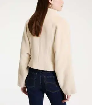 Marella Alpaca-virgin Wool Short Trench Coat