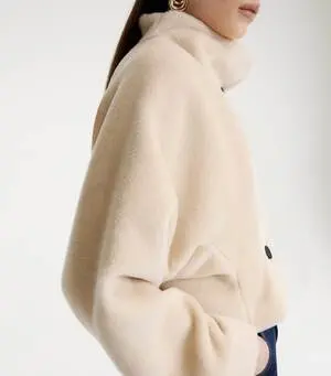 Marella Alpaca-virgin Wool Short Trench Coat