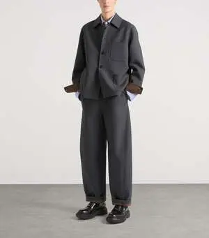 Givenchy Wool-silk Couture Seam Trousers