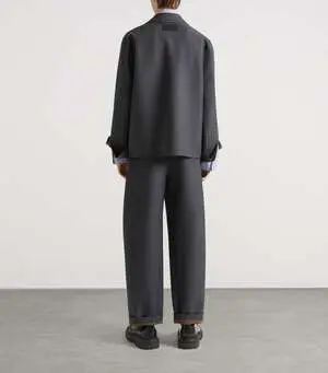Givenchy Wool-silk Couture Seam Trousers