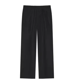 Givenchy Cotton Poplin Pleated Trousers