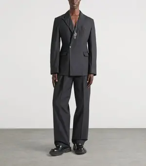 Givenchy Cotton Poplin Pleated Trousers