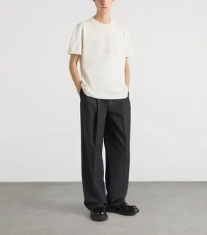 Givenchy Cotton Poplin Pleated Trousers